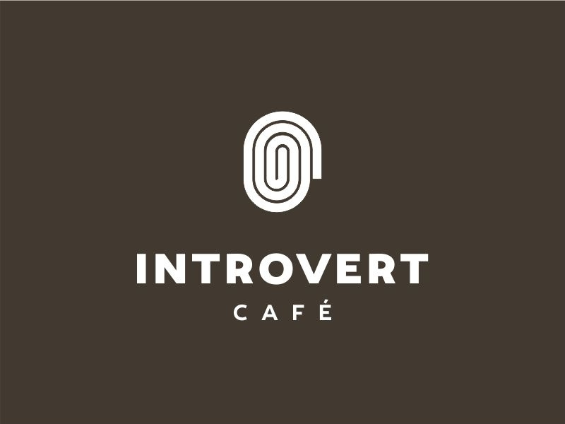 Introvert cafe - logo design concept by Roxana Niculescu on Dribbble
