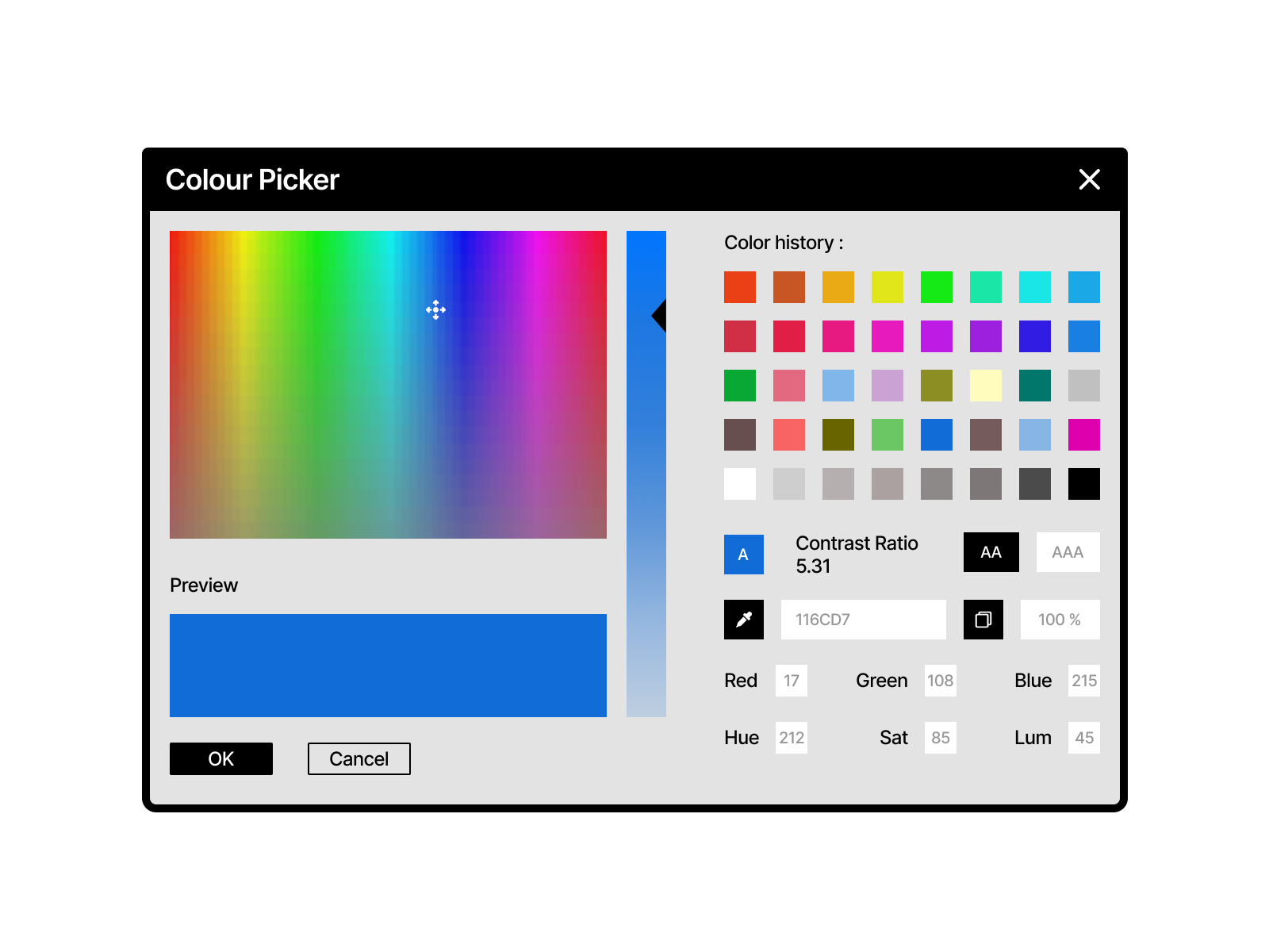 Color Picker by Hassaan on Dribbble