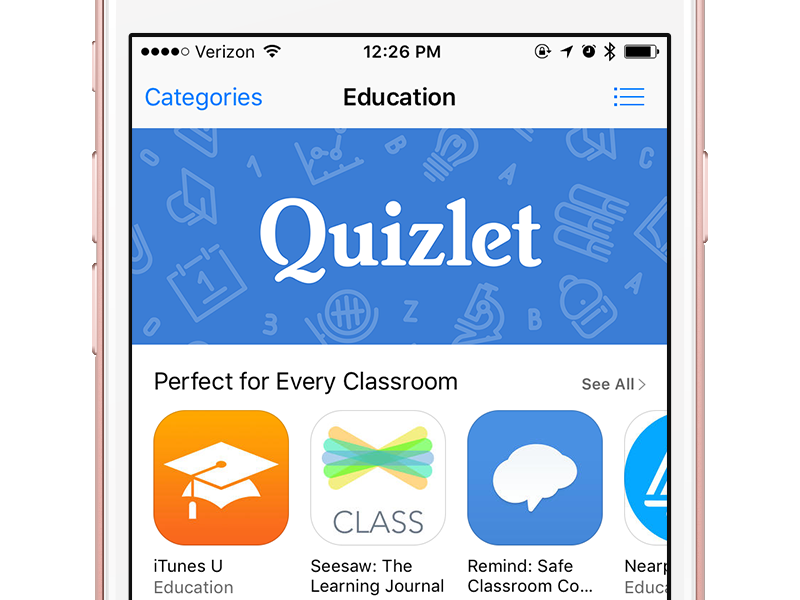 App Store Featured Art by christiandorian for Quizlet on Dribbble