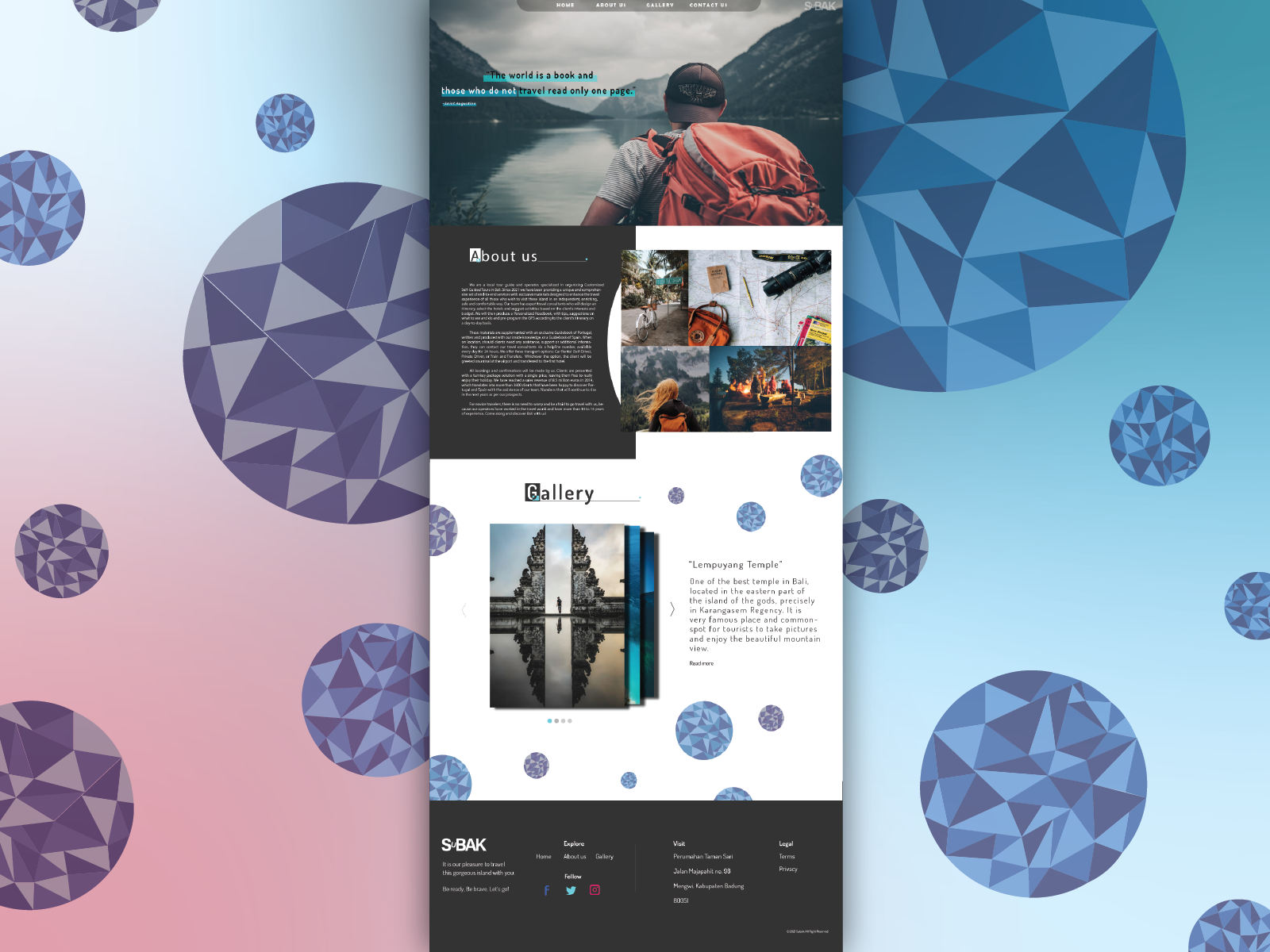 Travel Website by Rafli Irfan Haikal on Dribbble