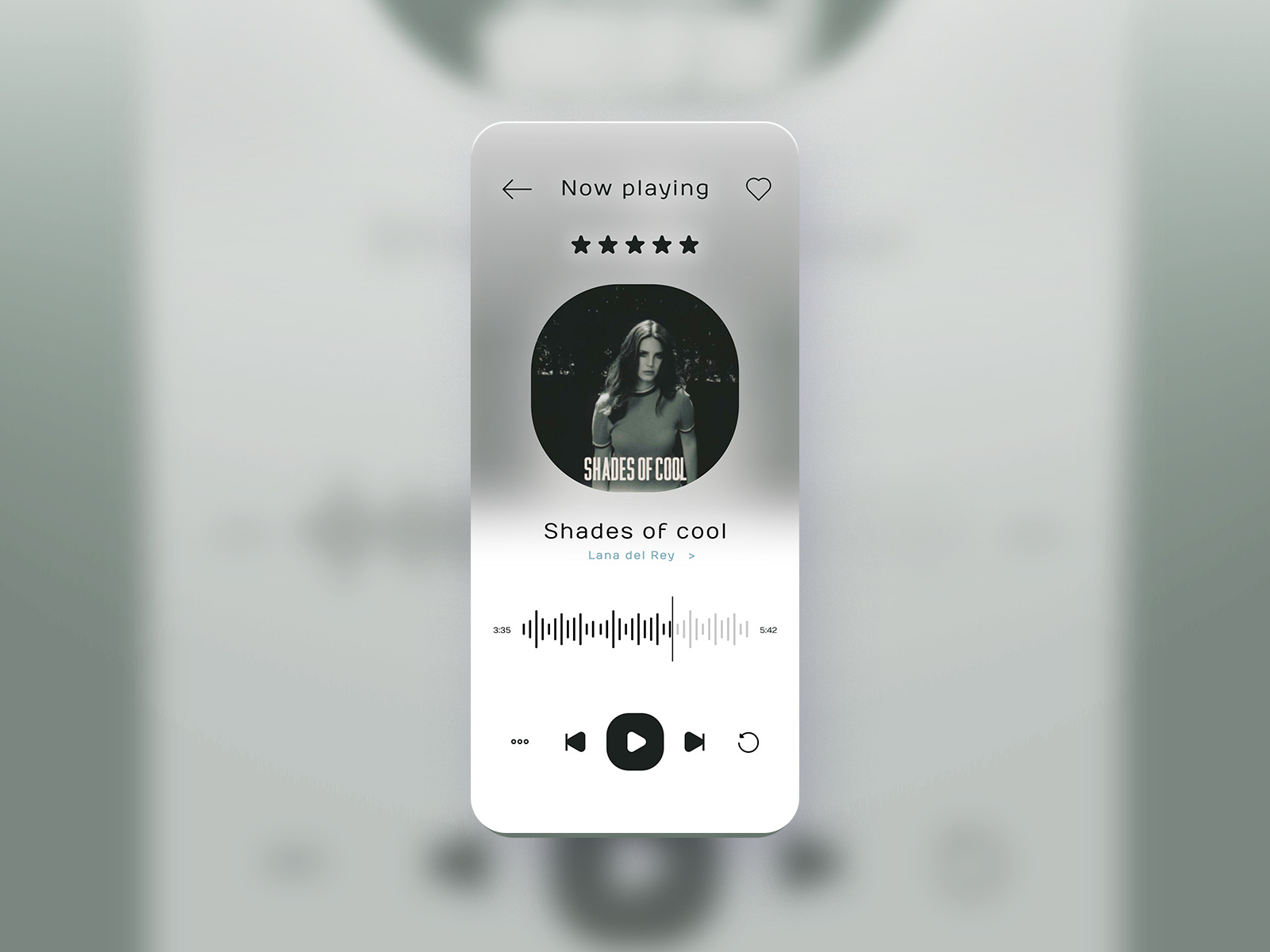 Music player by LUx on Dribbble