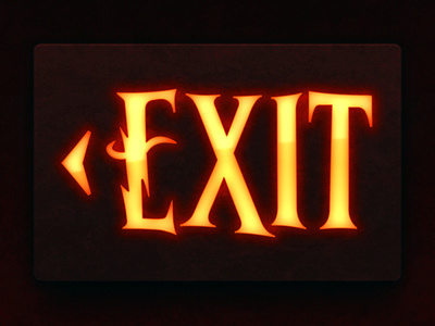 Harry Potter and the Forbidden Journey Exit Sign by Louie Mantia, Jr ...