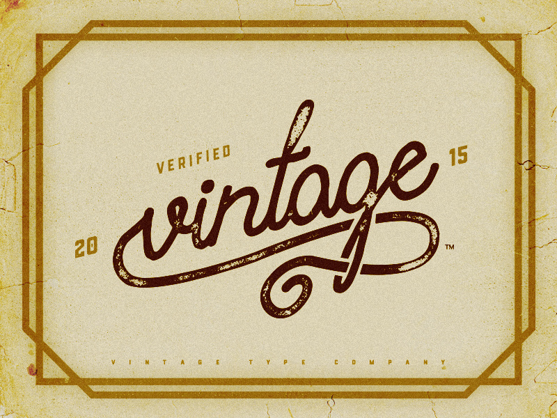 Vintage Mono Line Script by Sean Coady on Dribbble