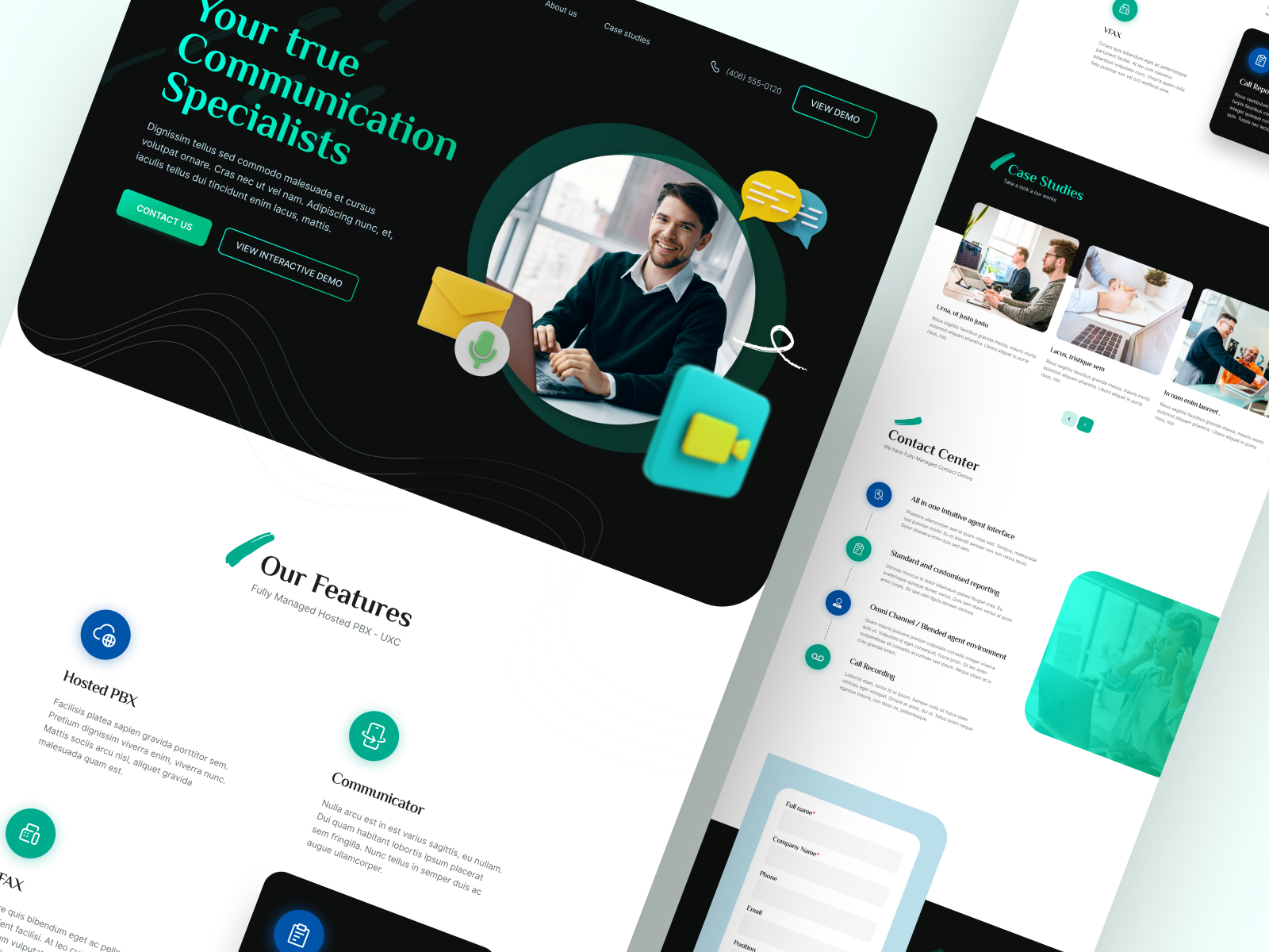 Telecommunication service provider landing page| Real Mehedi by Real ...