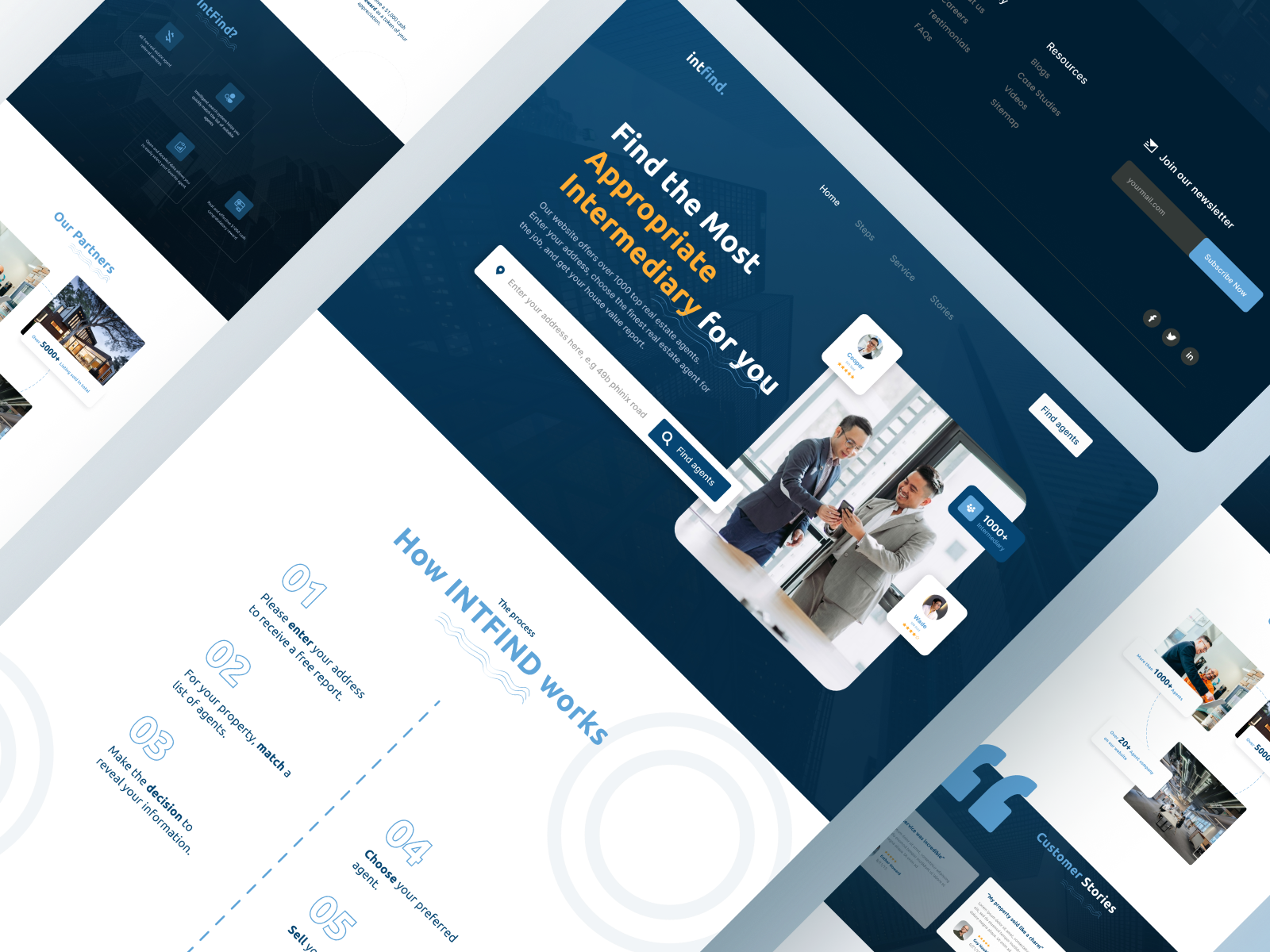 Real Estate Intermediary Finder Landing Page | Real Mehedi by Real ...