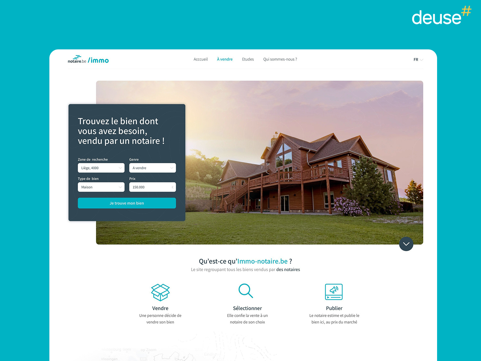 A real estate web platform by Deuse on Dribbble