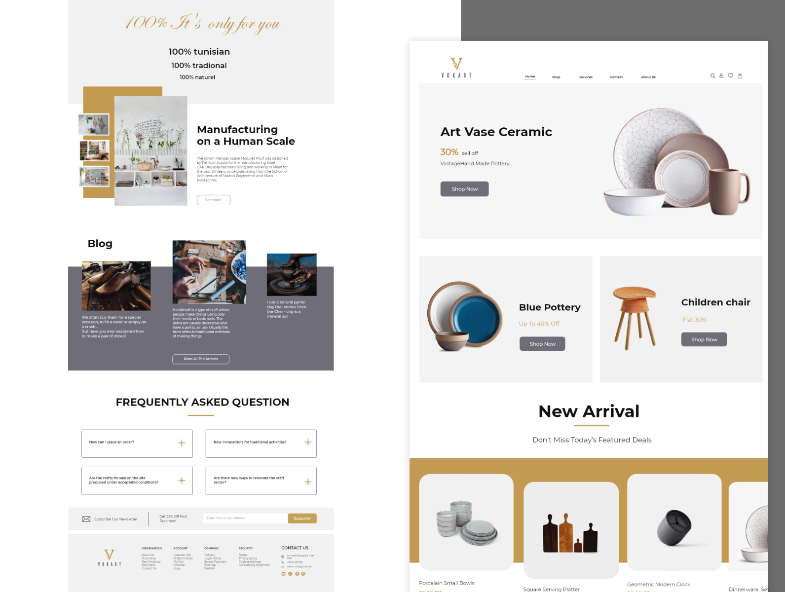 Vokart home page design by Narjes on Dribbble