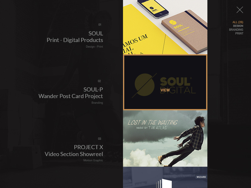 Portfolio List _v2 by Metin Dikmen on Dribbble