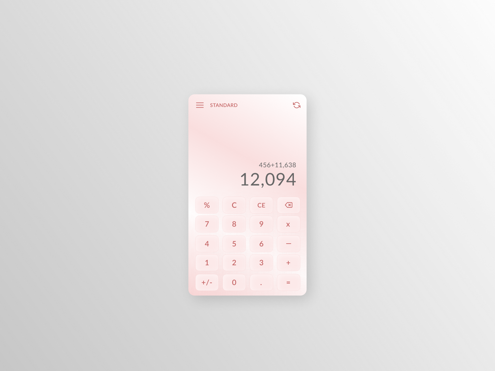 Calculator UI Design by Fatema Zakir on Dribbble