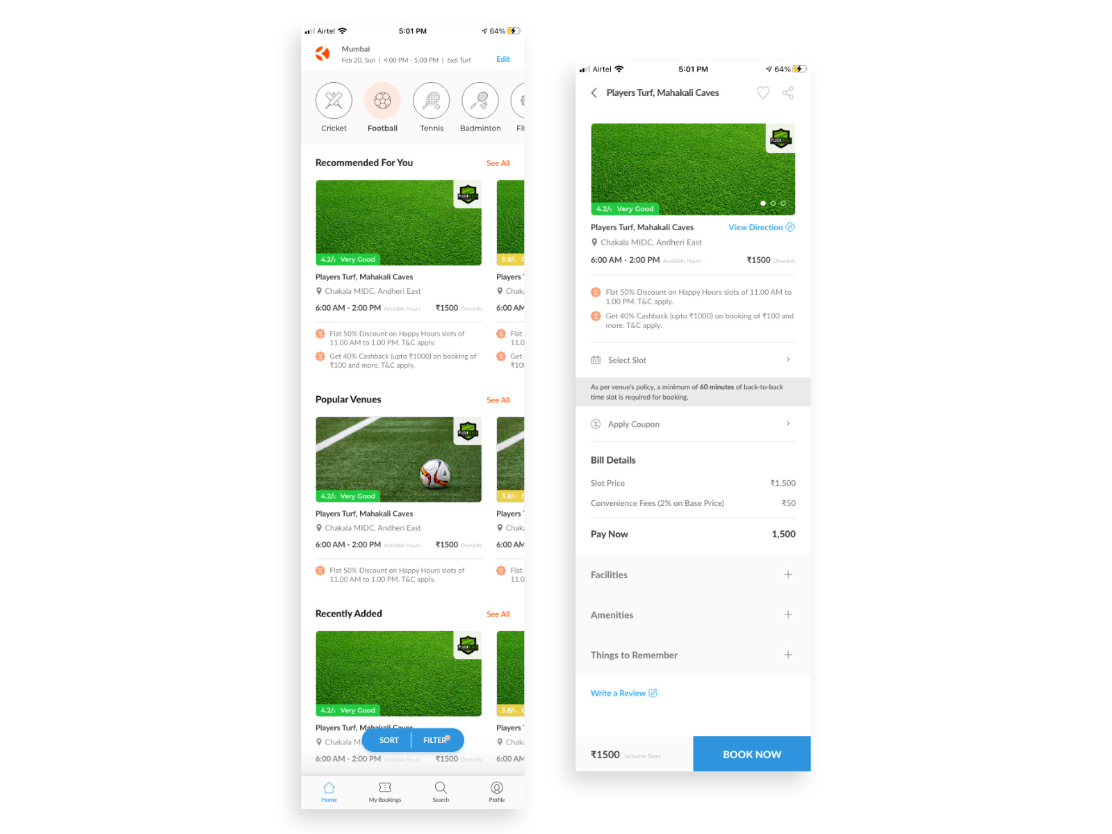KheloMore Turf Selection by Vedant on Dribbble
