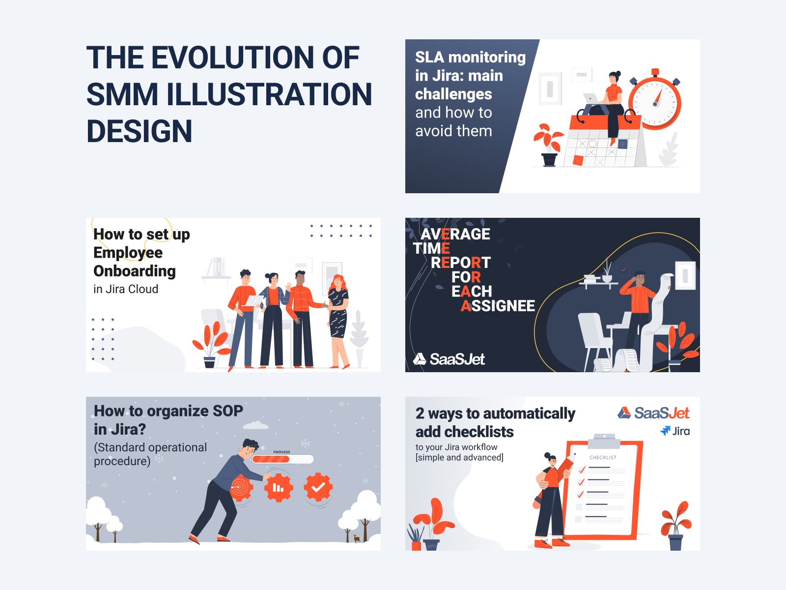 Different illustration design SMM by Danylo Ostapov on Dribbble