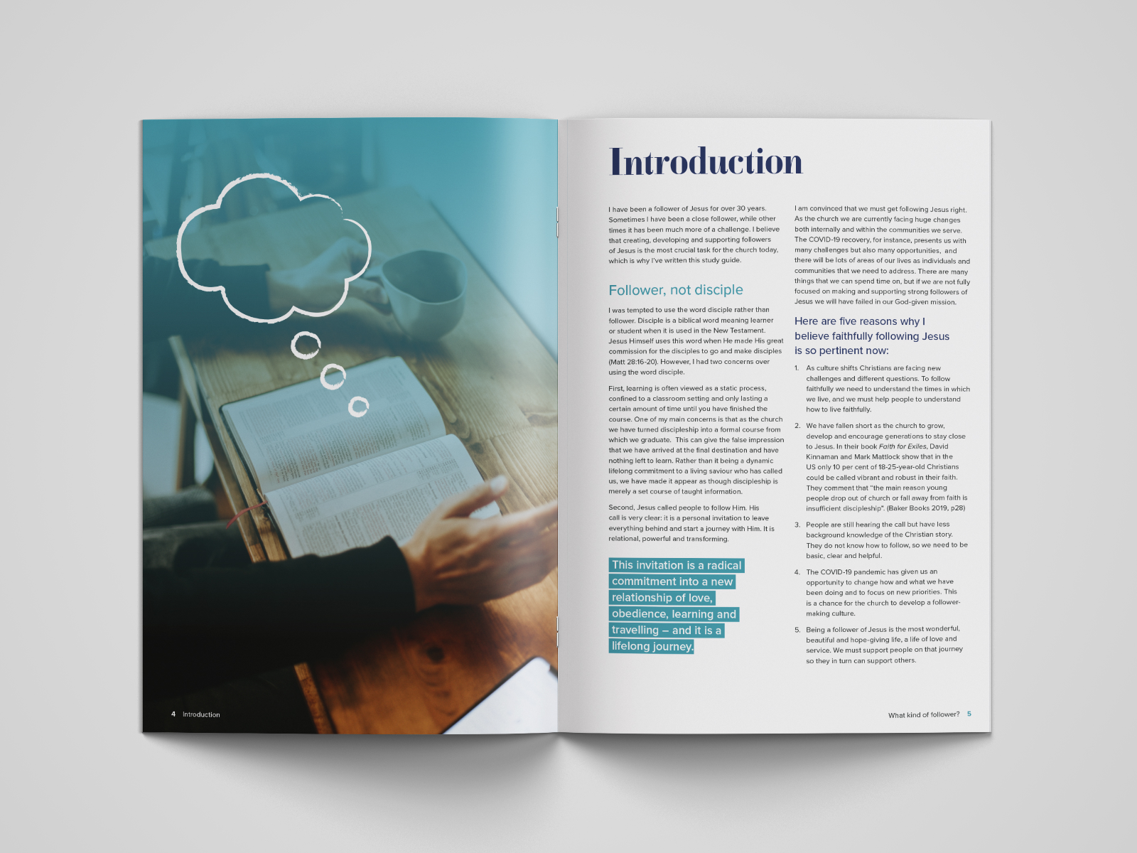 Double page spread layout design for brochure by Sarah Fisher on Dribbble
