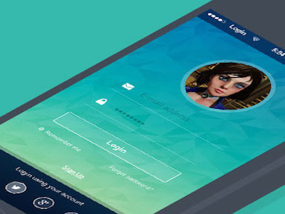Mobile Login by Fabrizio Maggio on Dribbble