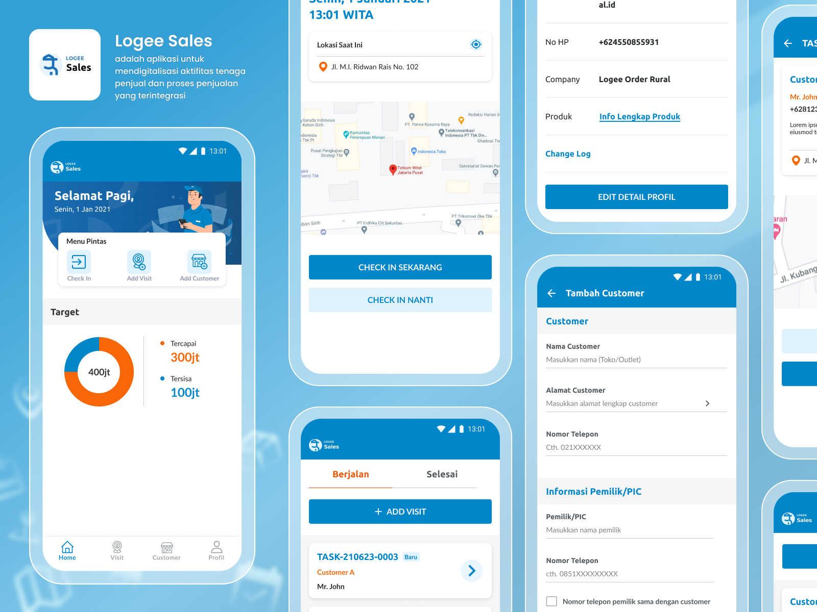 Logee Sales (Mobile App) by Firman Naufal on Dribbble