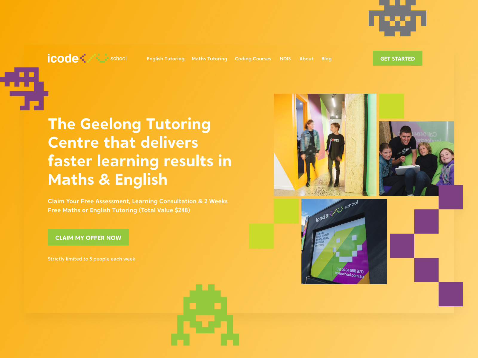 iCode School - Kid's Enrollment Website by LaHiraya Studio on Dribbble