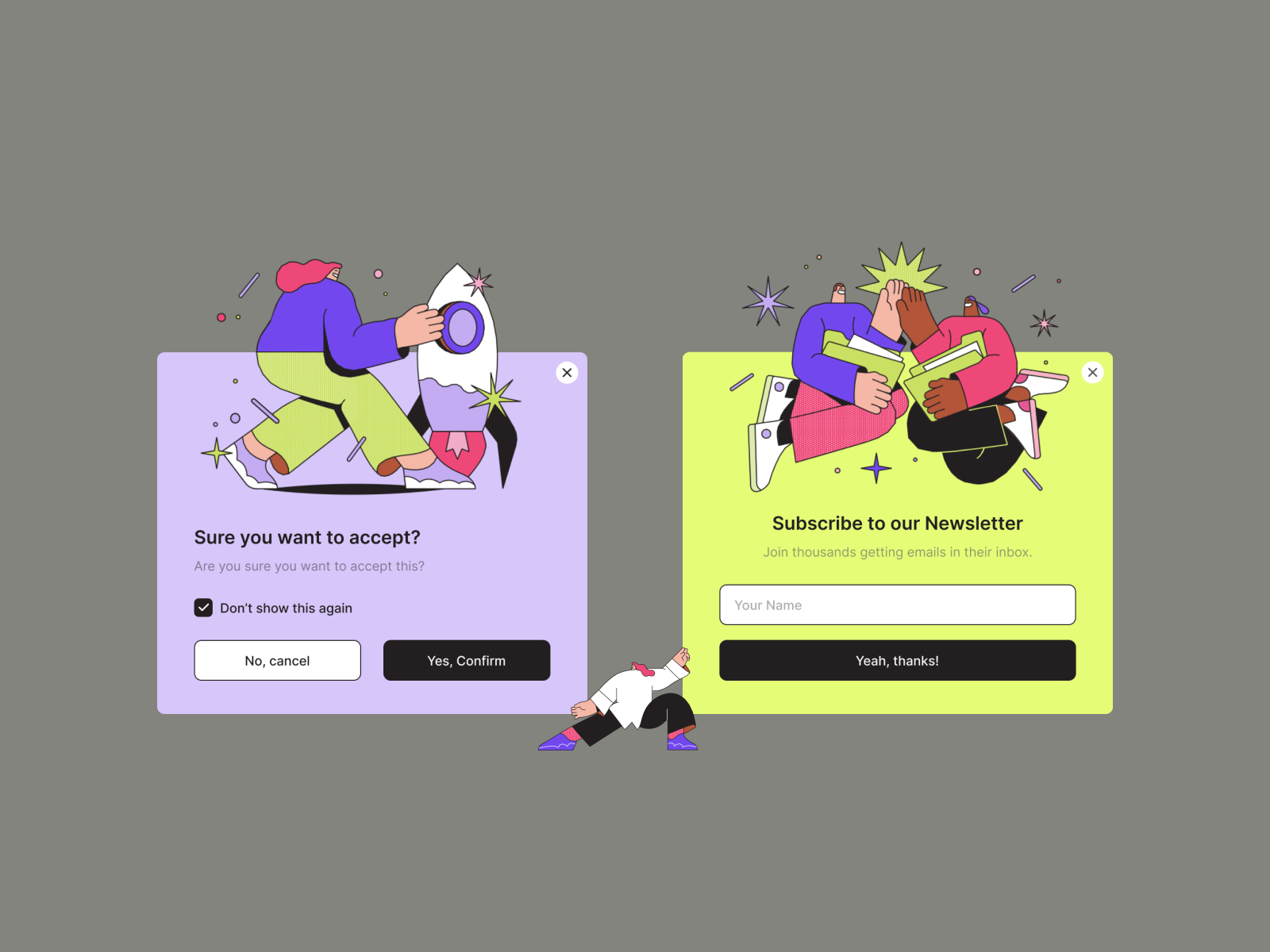 Pop-up / Overlay by Yuliya Marulevich on Dribbble