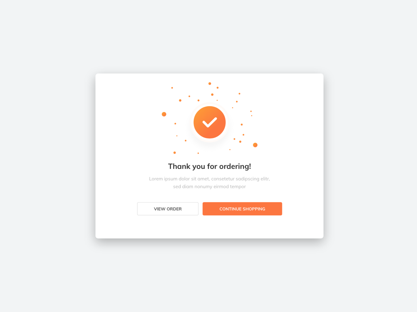 Order Success by Rithik Bedi on Dribbble