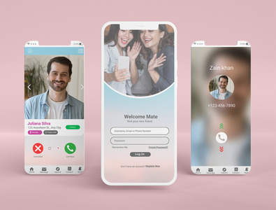 Profile & Video Page- Mate Meetup App UI by Nafeesa Ali on Dribbble