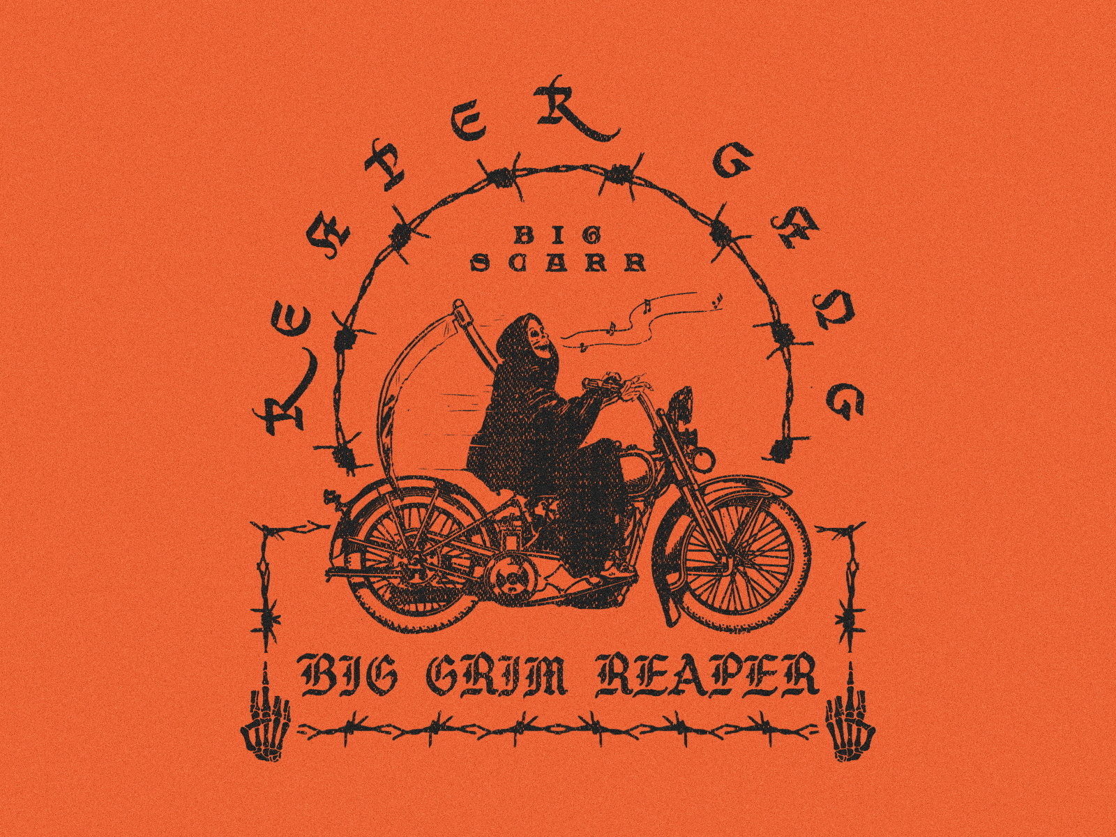 Big Scarr - Reaper Gang Crewneck by Brian Morgante on Dribbble