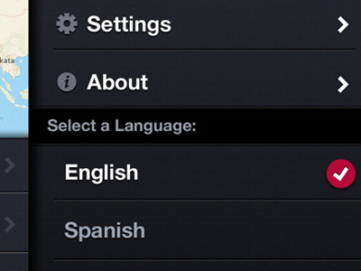 iOS Menu by Jonathan Newberry on Dribbble