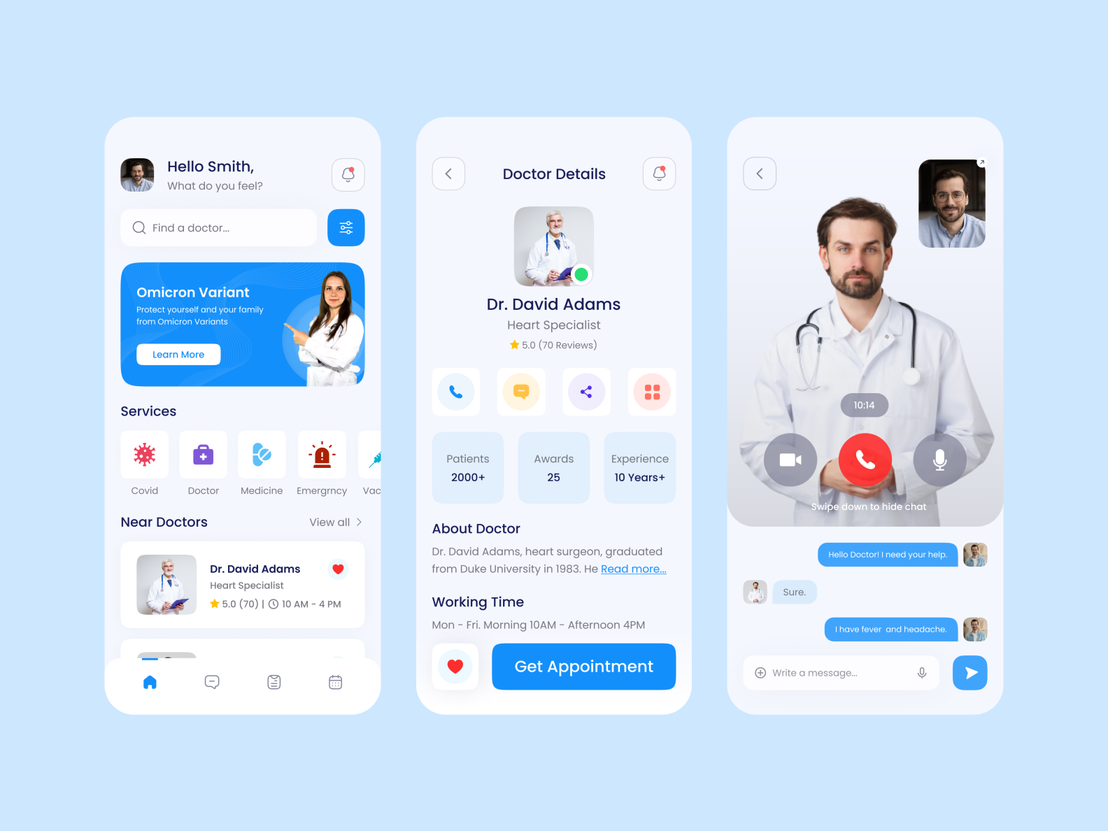 Medical Mobile App by Salman Rahman on Dribbble