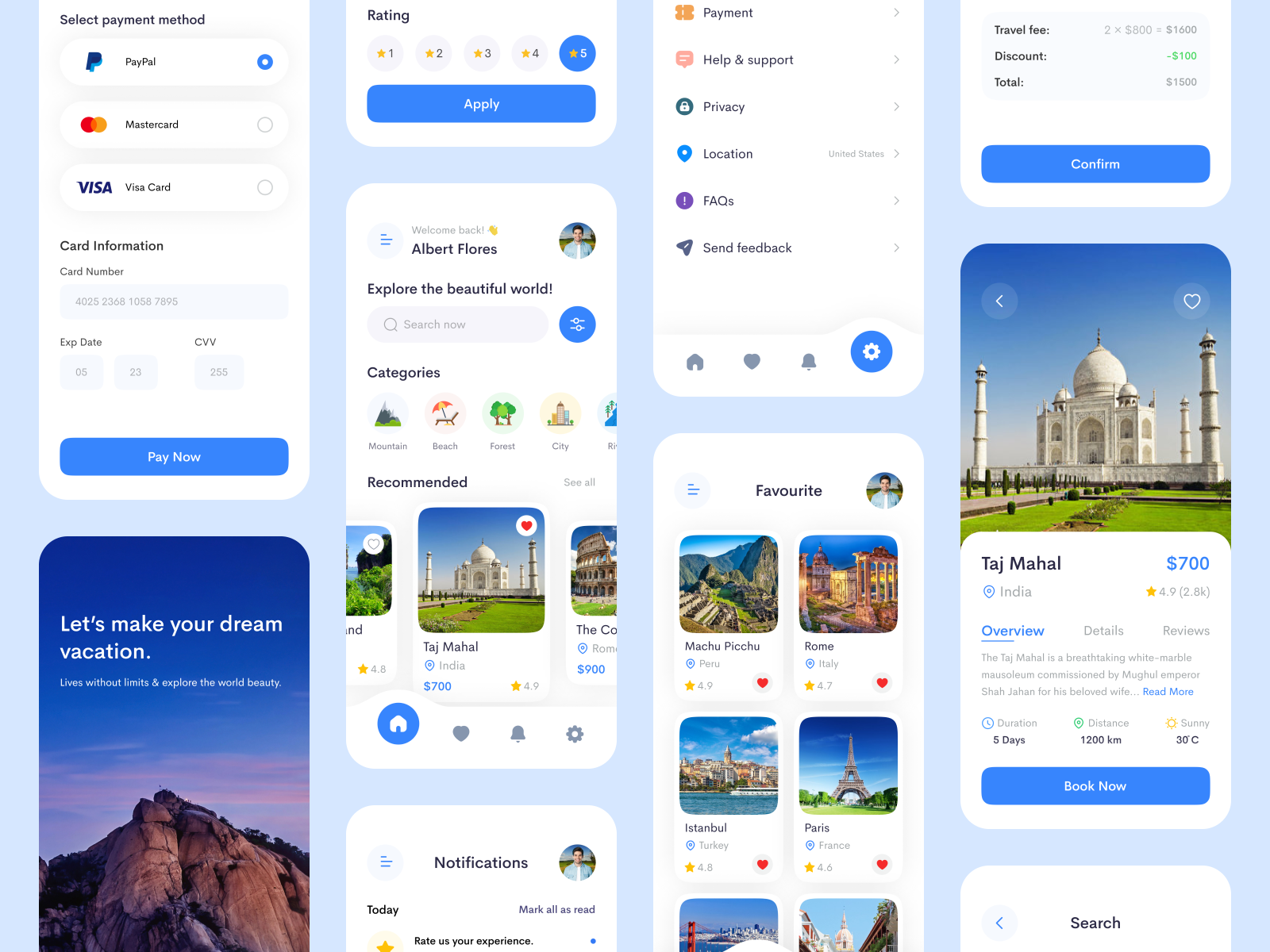 Travel App by Salman Rahman on Dribbble