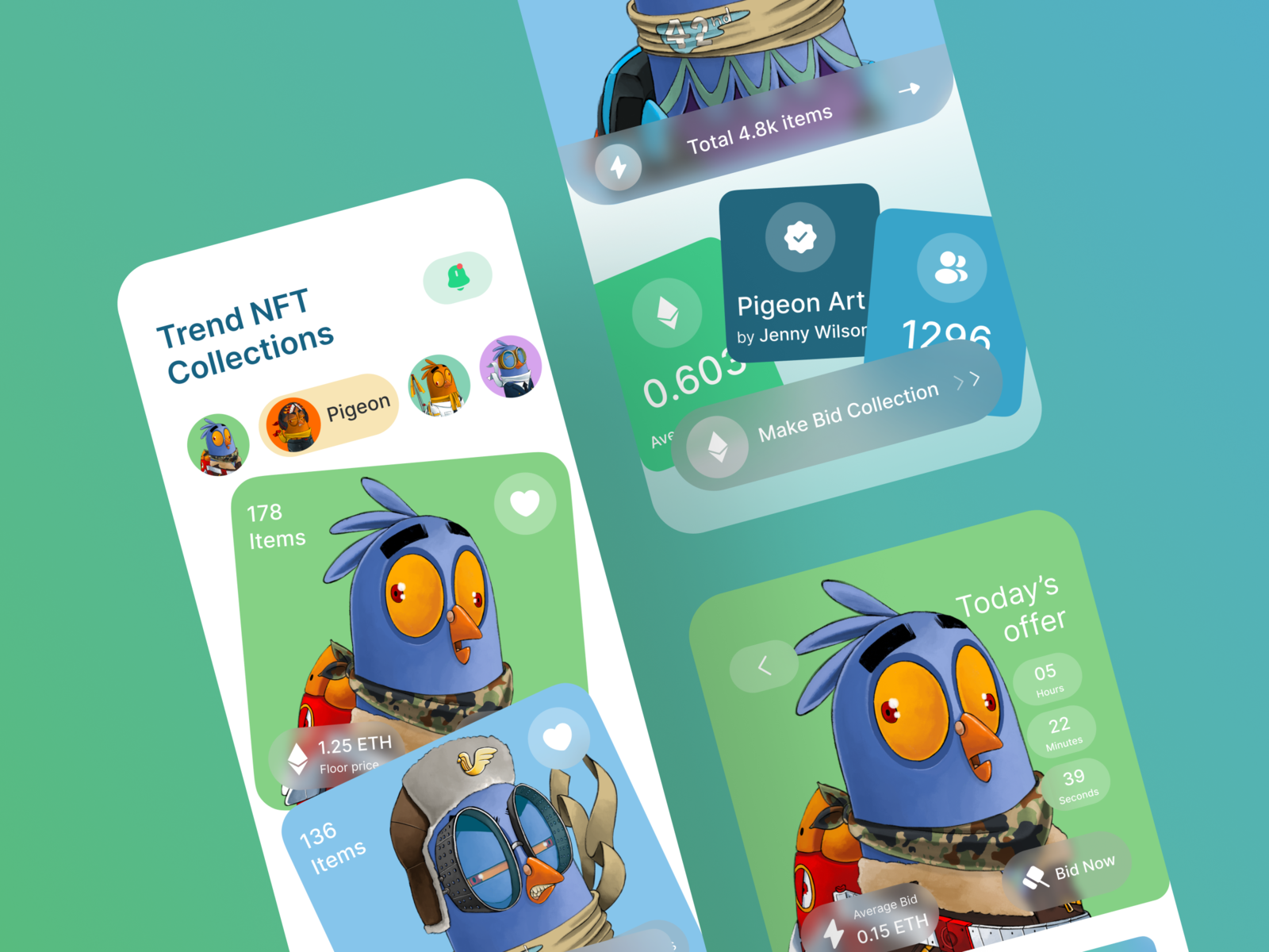 NFT Mobile App by Salman Rahman on Dribbble