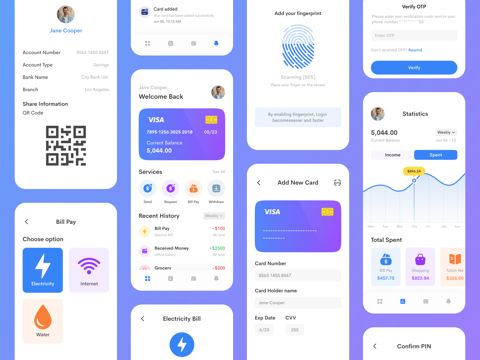 Fintech Mobile App by Salman Rahman on Dribbble