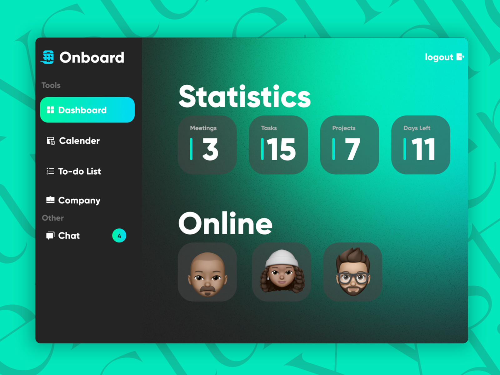 Onboard - HR Onboarding Application by Benjamin Wilson on Dribbble