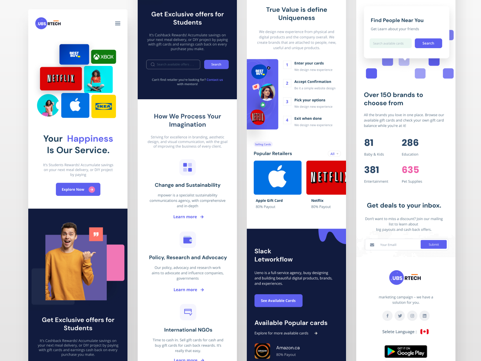 Gift Card Mobile Responsive by Image Appeal on Dribbble