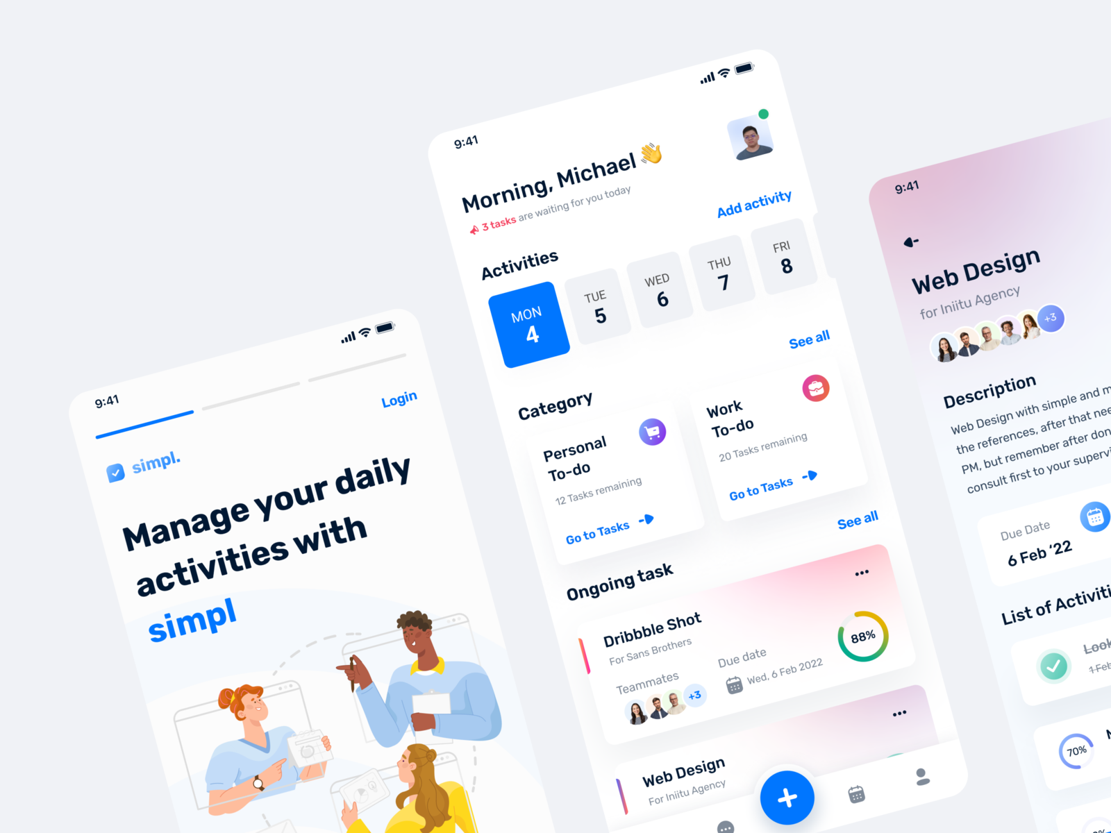 Simpl. - Task Management Mobile App by Michael Stevanus Hartono ️ for ...