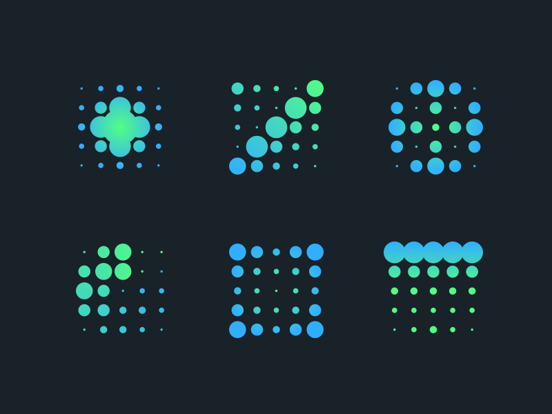 Abstract icons declinaison by Upmitt - Nicolas Philippot on Dribbble