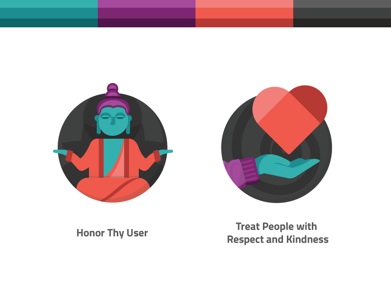 Sysdig: Values badges by Laura Reen on Dribbble