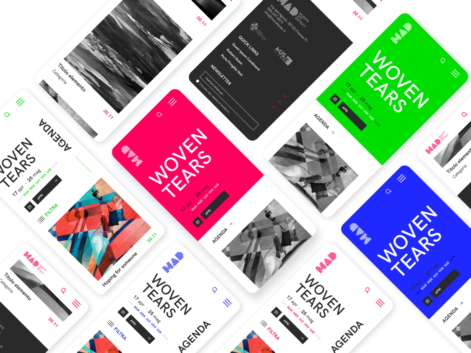 MAD - mobile website by Mallet Studio on Dribbble