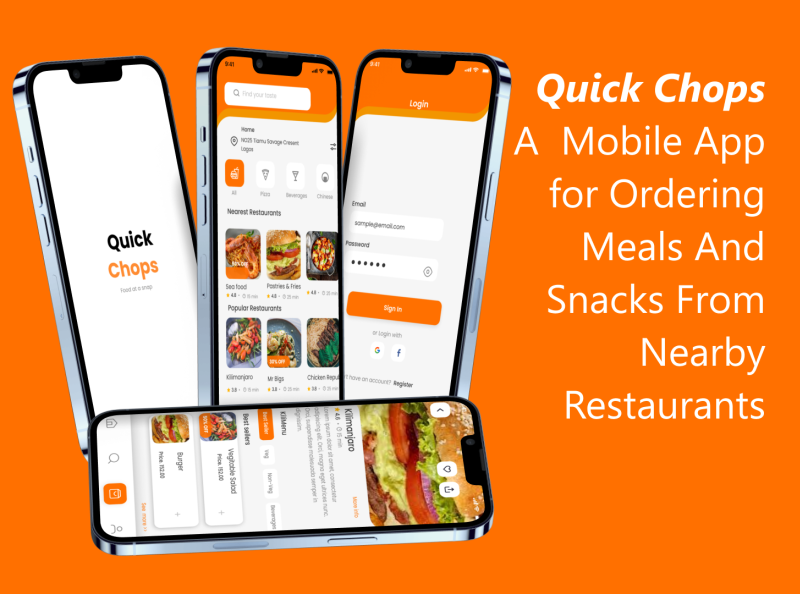 Quick Chops Mobile App by Chinwendu Onyeani on Dribbble