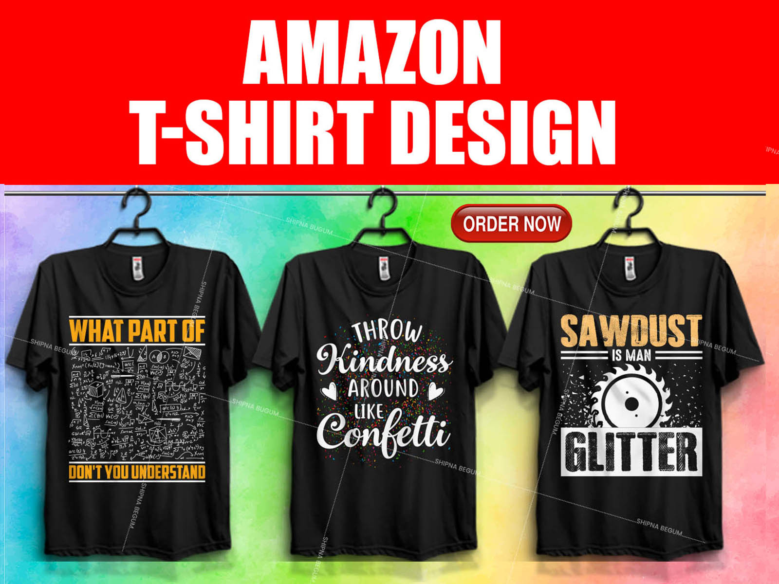 Amazon T-Shirt design by Shipna Begum on Dribbble