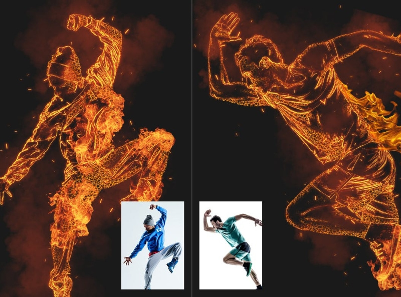 Hell Fire Effect - Photoshop Action by Creative Sandra on Dribbble