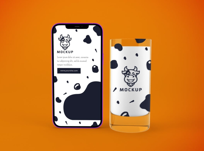 Milk Phone App Mockup by Creative Sandra on Dribbble