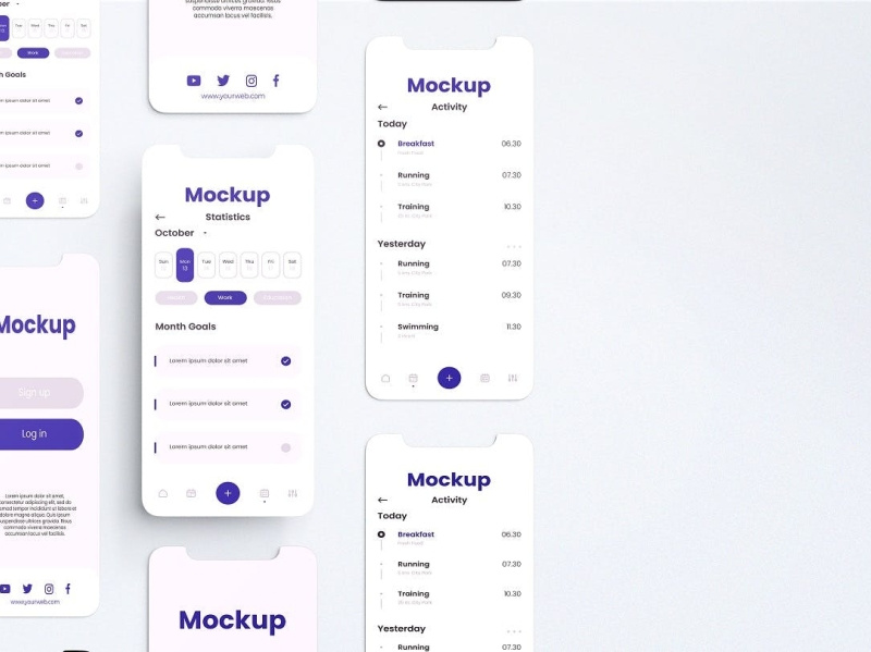 UI UX App Presentation Mockups by Creative Sandra on Dribbble
