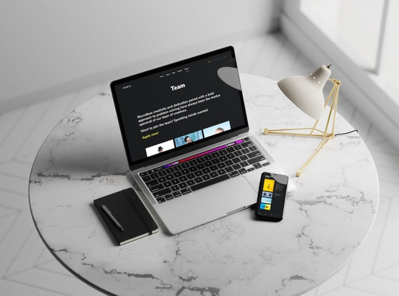 MacBook with iPhone Mockup by Creative Sandra on Dribbble