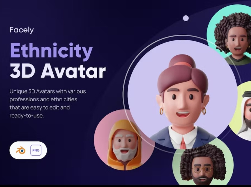 Ethnicity 3D Avatar Character - Facely by Creative Sandra on Dribbble