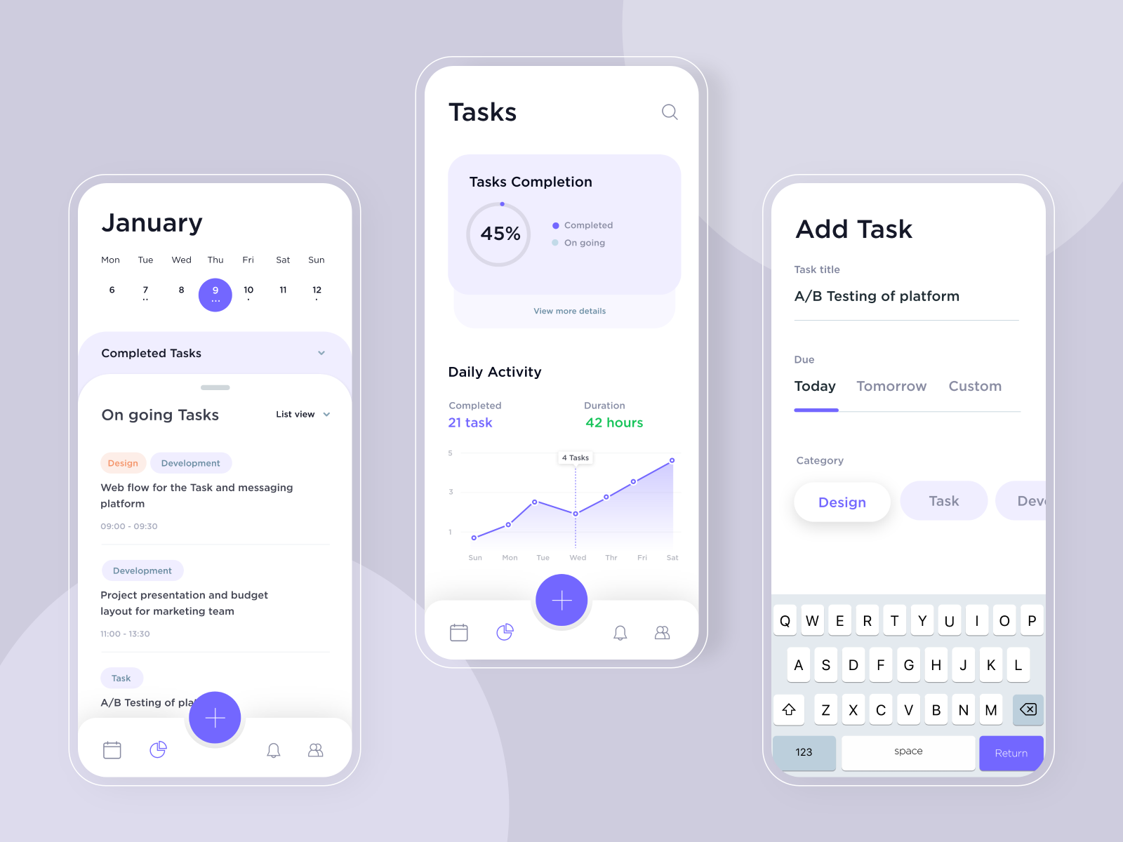 Task Management App by Simarjeet Singh on Dribbble