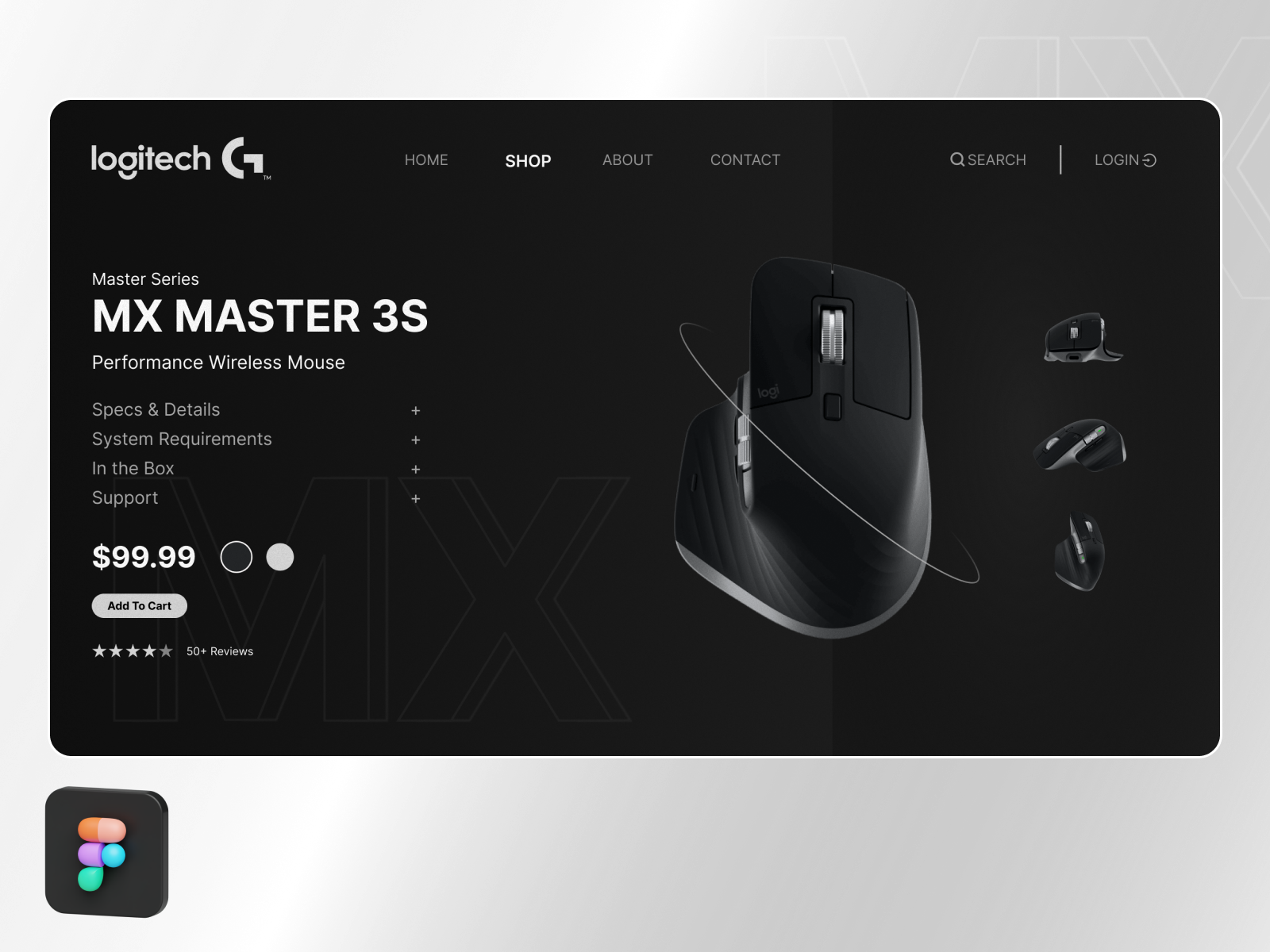 logitech mouse UI Design by Praveen Kumar on Dribbble