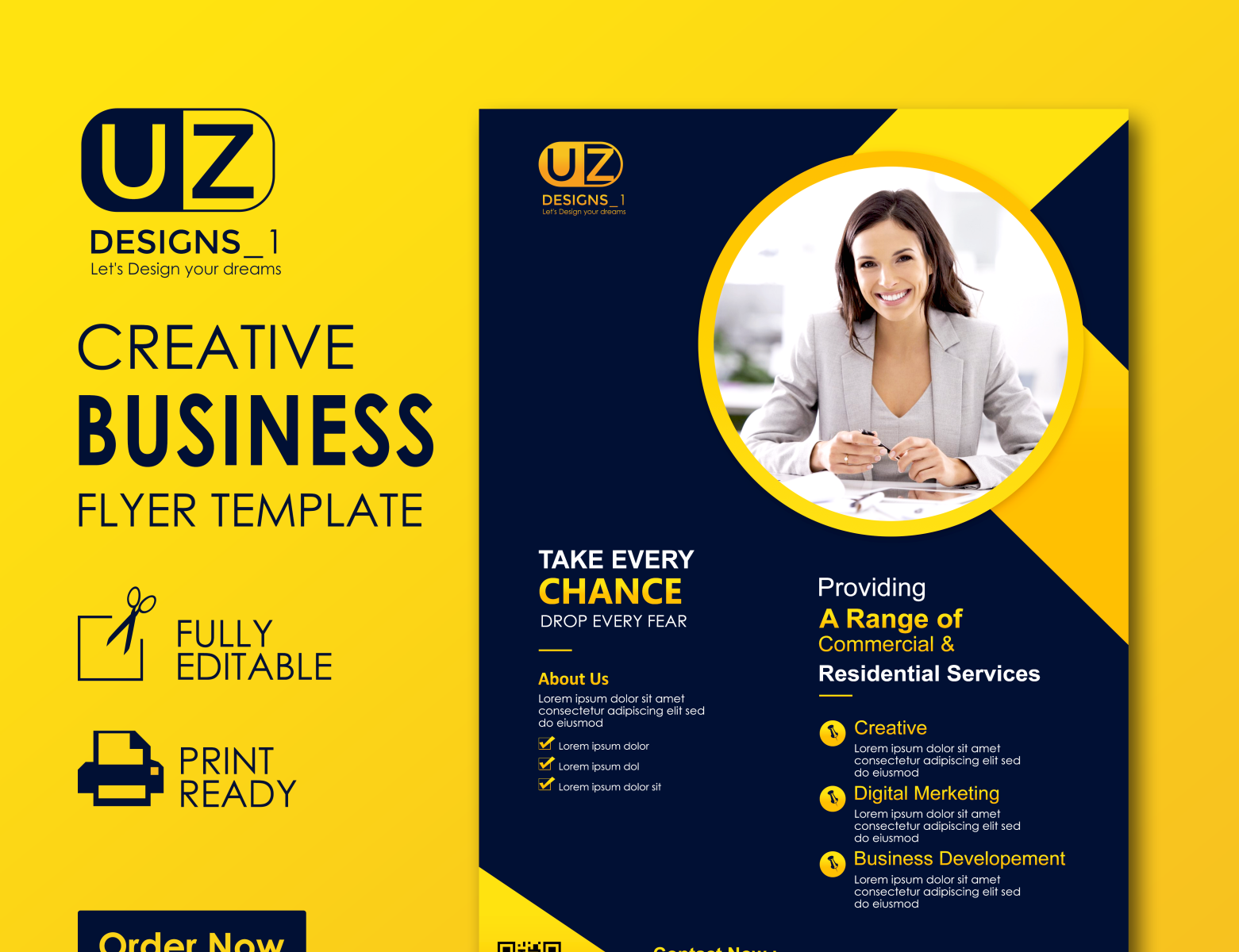 Creative flyer design by Uzdesigns_1 on Dribbble