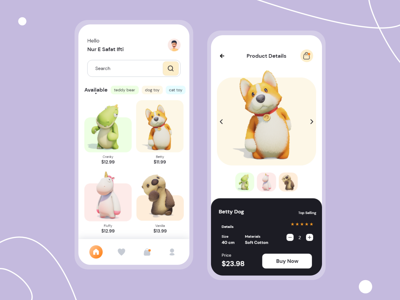 Toy Shop App by Saffat on Dribbble