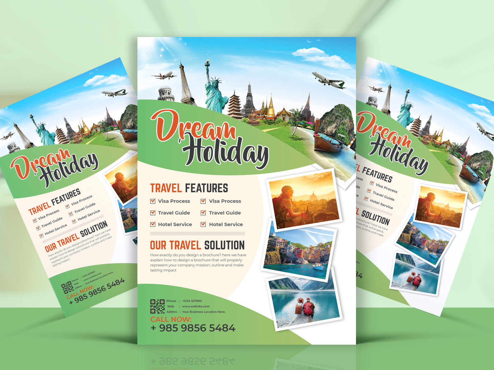 Modern Travel Flyer Design Template by Arman Ahmed on Dribbble