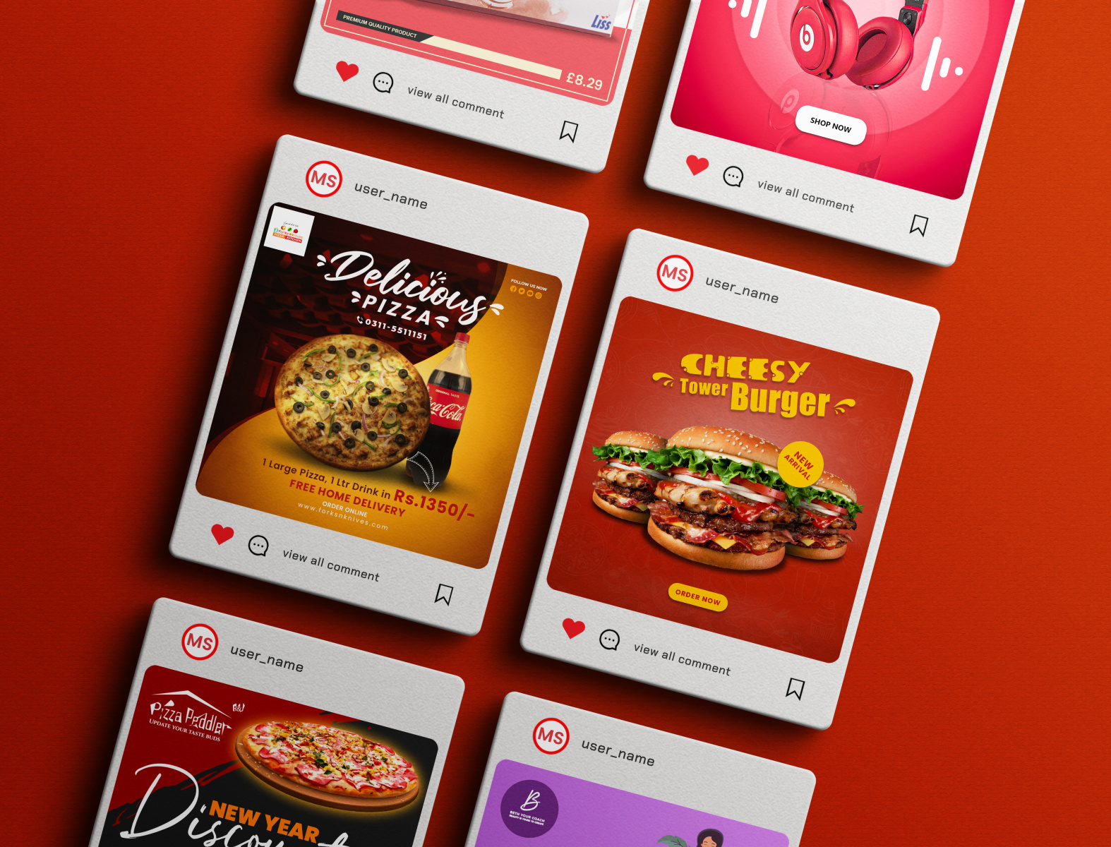 Social Media Post Designs By Saaim Hussain On Dribbble