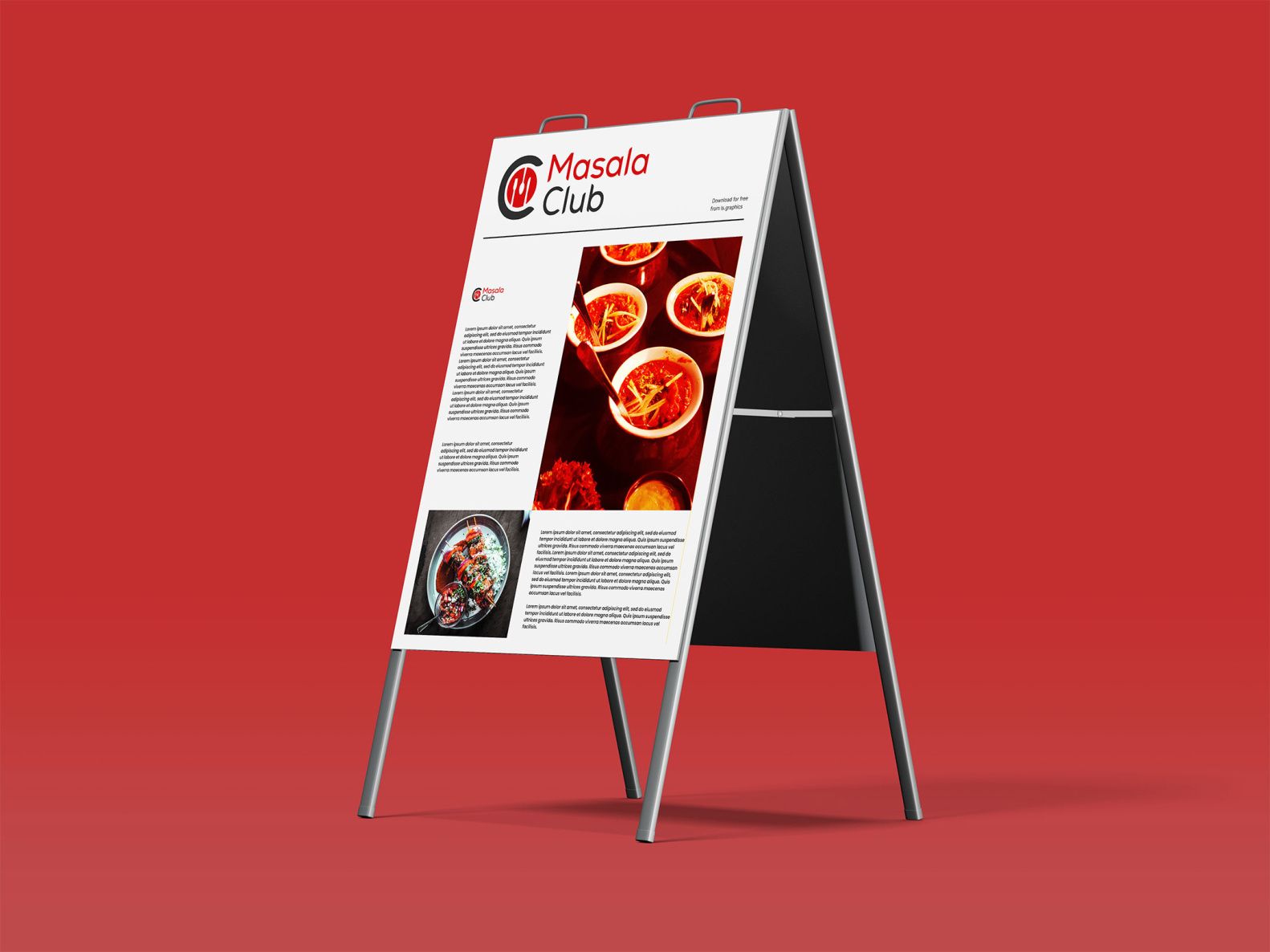 Masala Club Standee Design. by Saaim Hussain on Dribbble