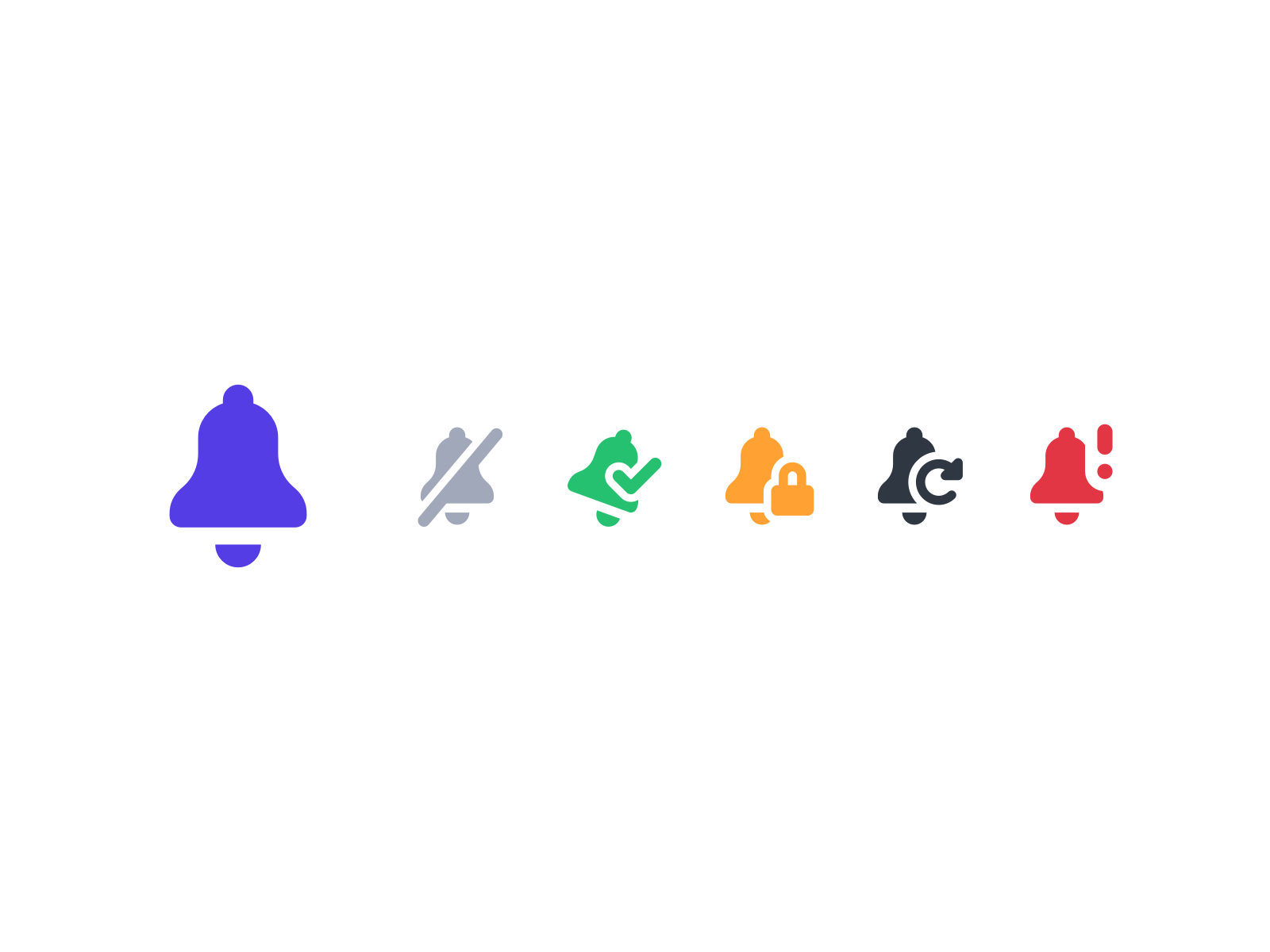 Bell icon states by Arthur on Dribbble