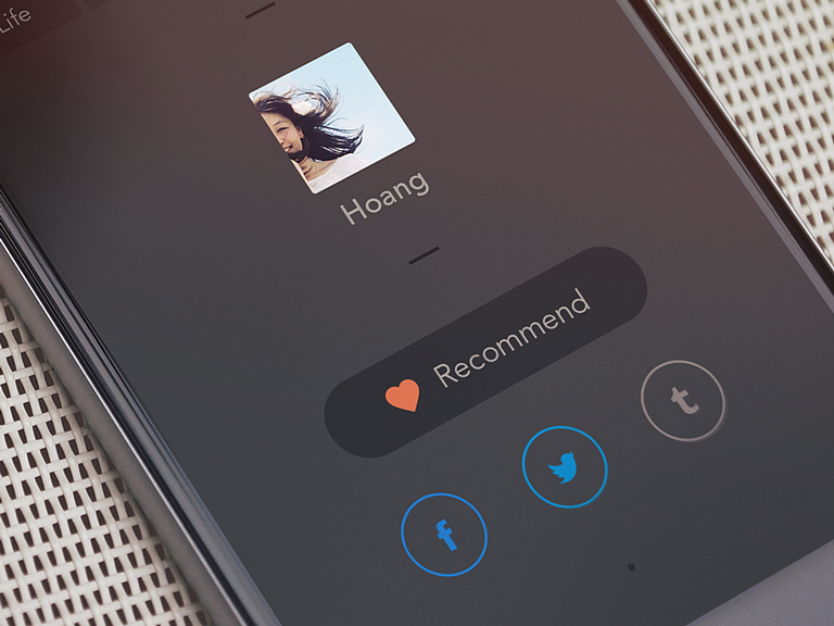 Content Screen by Pener Wang on Dribbble